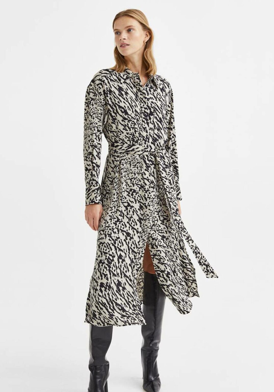 10 Robes Amples H&M A Porter Avec Des Collants Noir Pour Cet Hiver