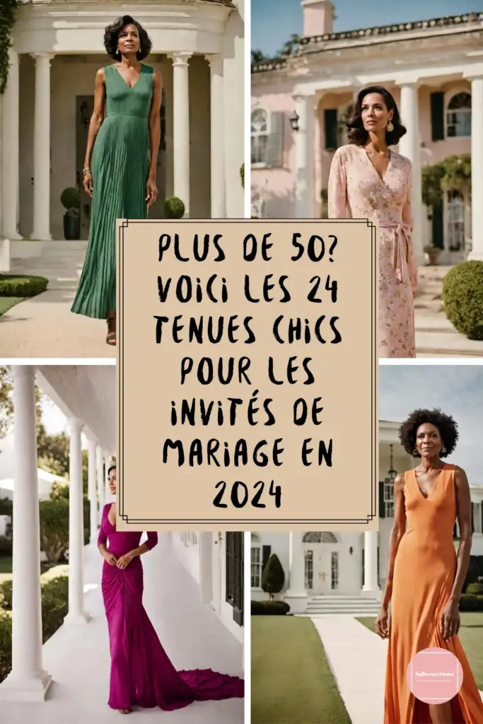24 Robes Pour Les Invités de Mariage 2024 Pour Les Plus de 50