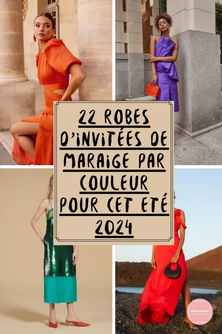 22 Robes D'Invitées de Mariage Par Couleur Pour Cet Eté 2024