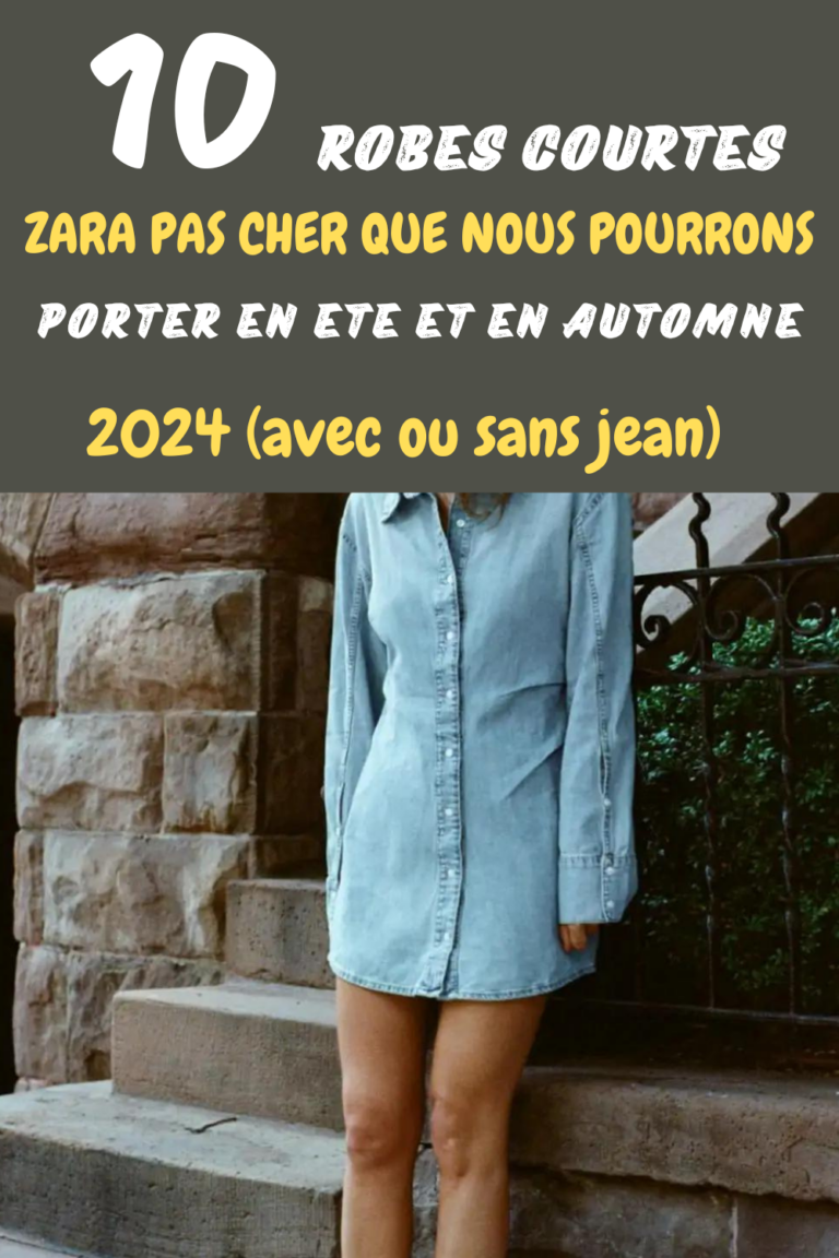 10 Robes Courtes Zara Pour Cet Automne 2024 Pas Cher