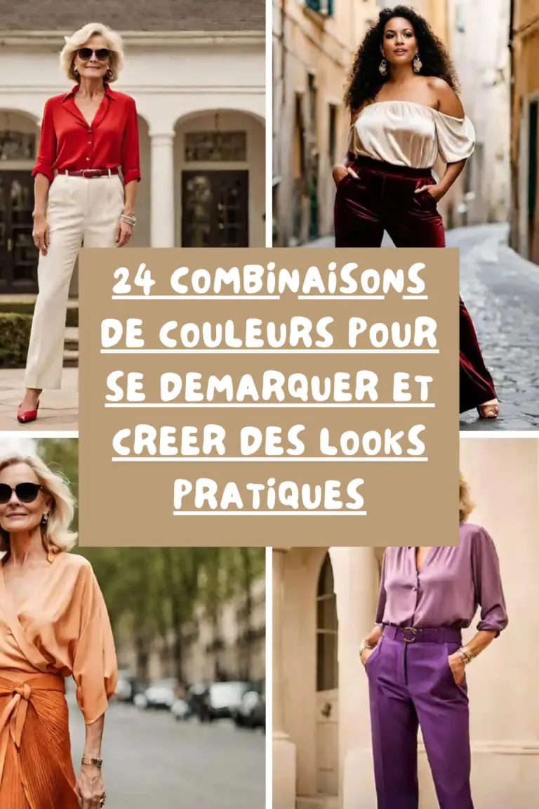 24 Combinaisons de Couleurs Pour'Un Style Moyen A Chic
