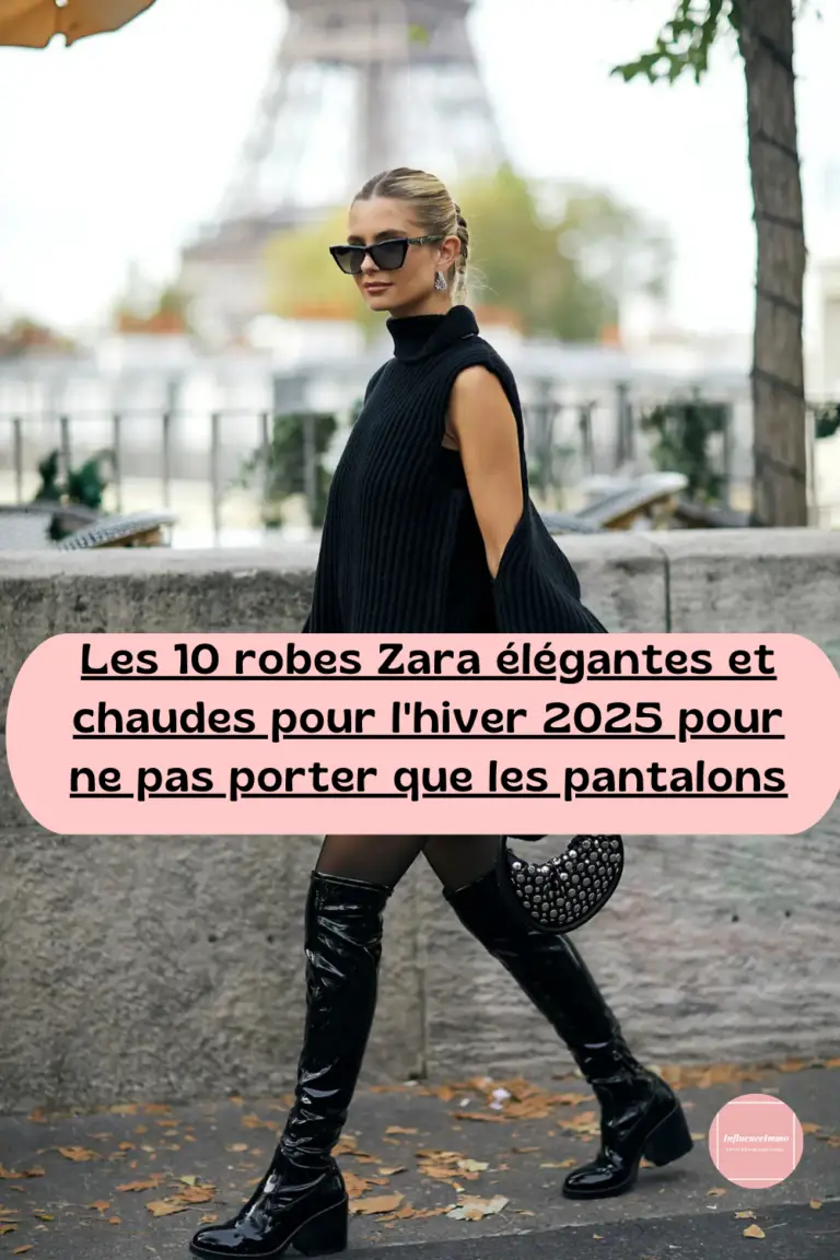10 Robes D'Hiver 2025 Zara A Porter Avec Des Collants